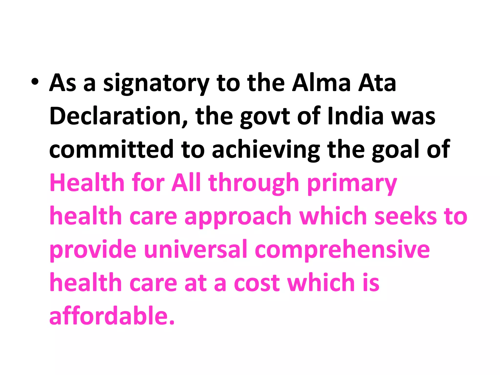 HEALTH CARE SERVICES IN INDIA | PPTX