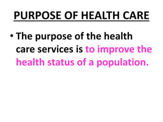 HEALTH CARE SERVICES - INDIA | PPTX