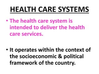 HEALTH CARE SERVICES - INDIA | PPTX