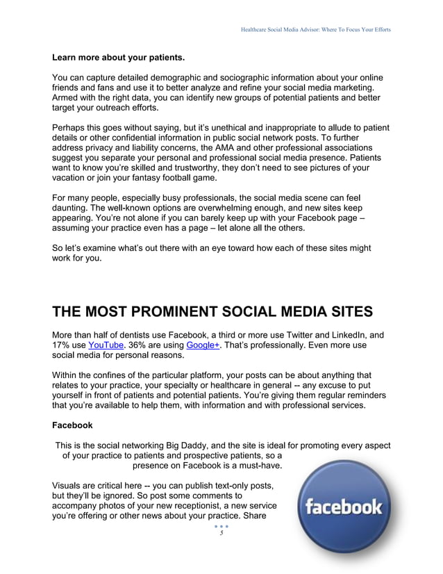 Healthcare Social Media / Inbound Marketing | PDF