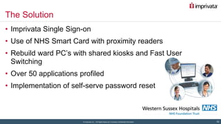 Healthcare strategy forum Presentation on Imprivata One Sign | PPTX