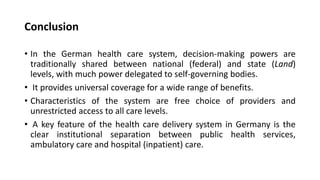 Health care system germany | PPTX