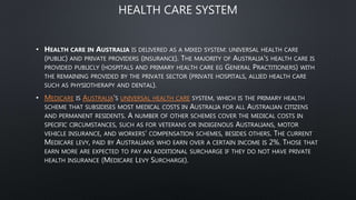 Health care system in Australia | PPTX