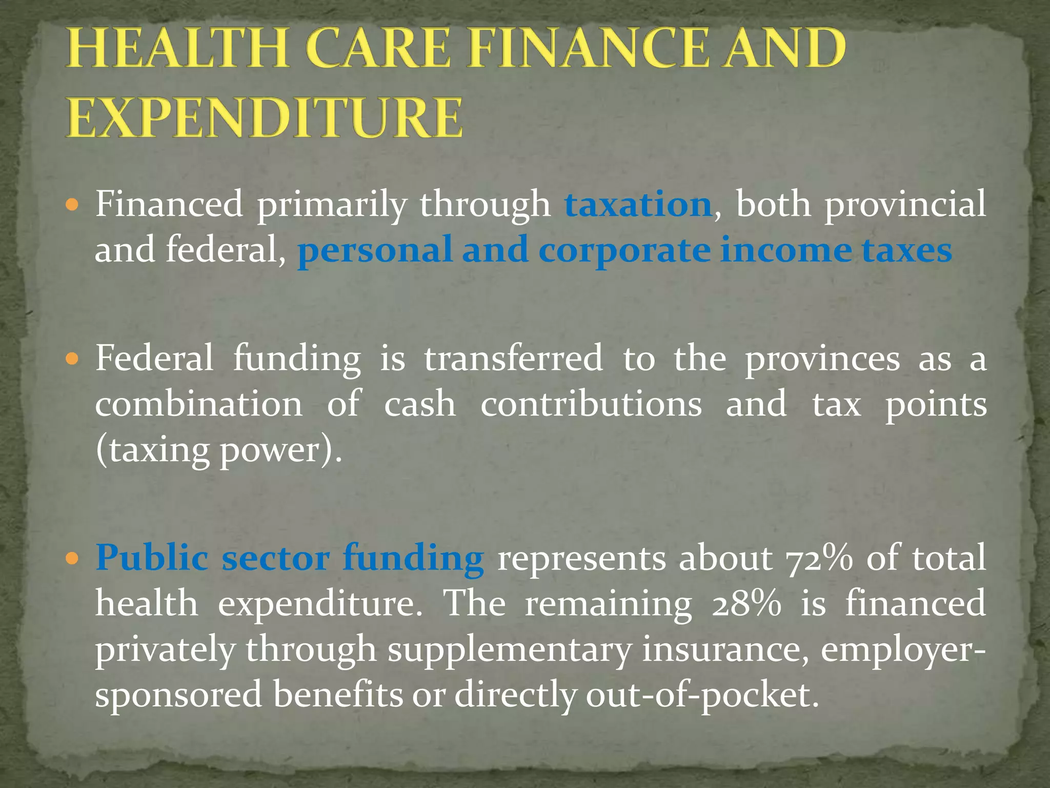 Health care system in canada | PPTX
