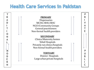 Healthcare system in pakistan | PPTX
