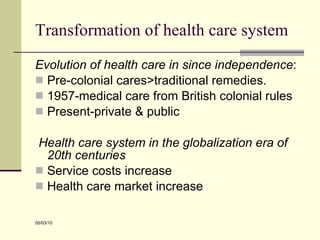 Health Care System Malaysia Presentation | PPT