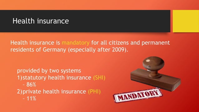 Healthcare system of germany | PPTX | Health Insurance | Insurance