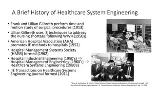 Healthcare Systems Engineering | PPT