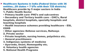 Health Care Systems in India ( Basic Information) | PPTX