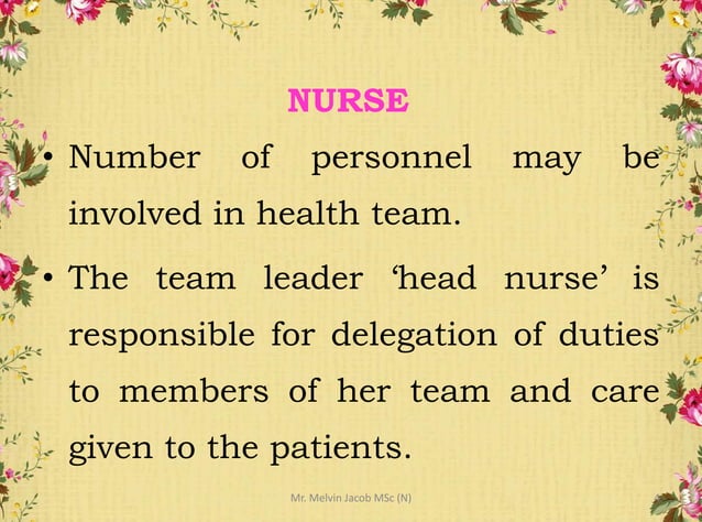 Health care teams | PPTX