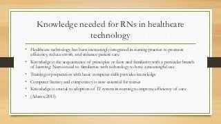 Healthcare Technology in Nursing | PPTX