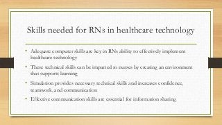Healthcare Technology in Nursing | PPTX