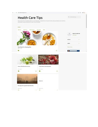 Health Care Tips.pdf | Medical Health