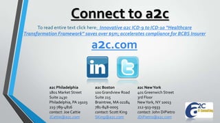 Healthcare Transformation Framework Solves Coding Compliance Needs | PPT