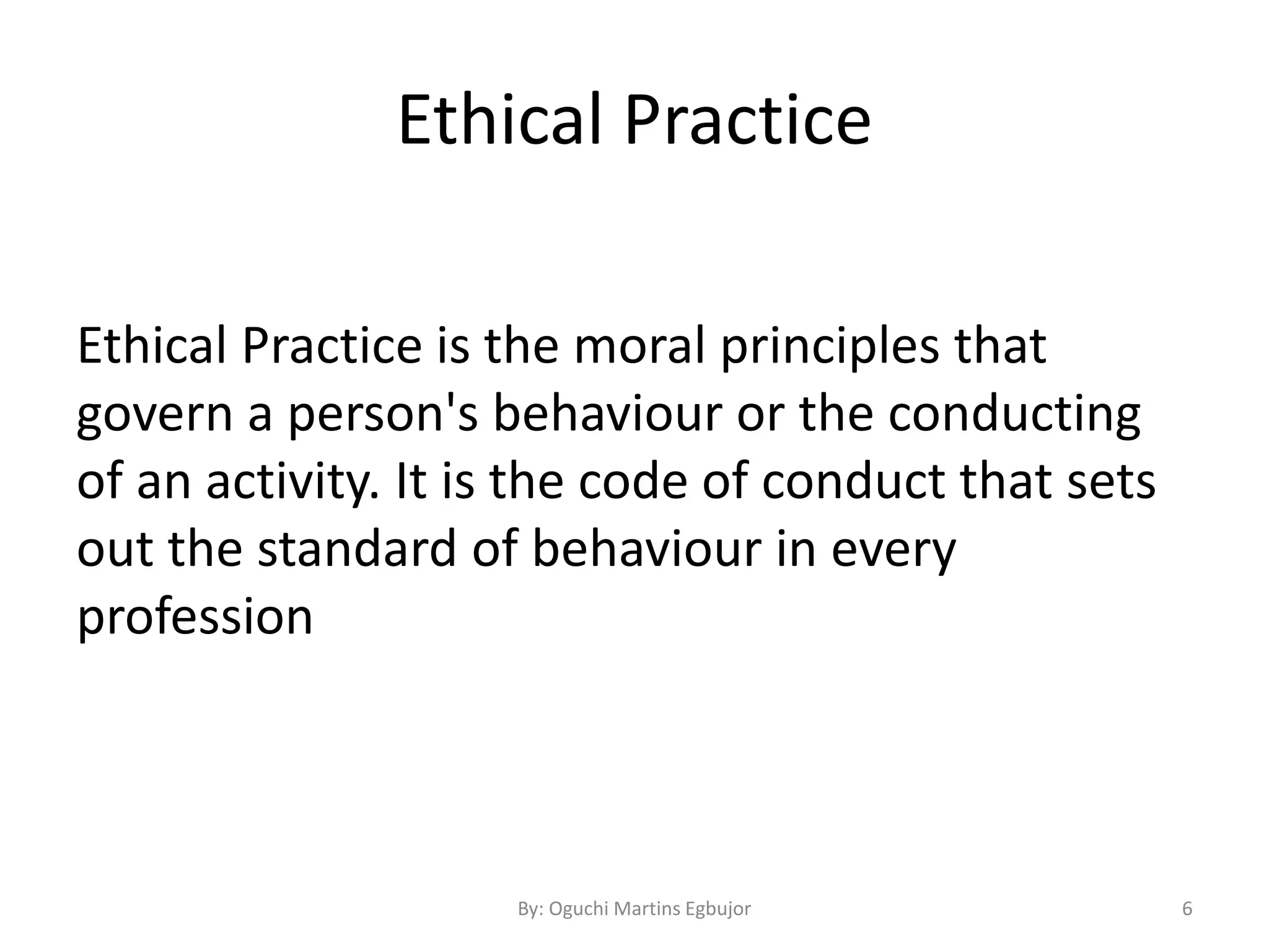 Healthcare: Law Policy and Ethical Practice August 2019 | PPTX