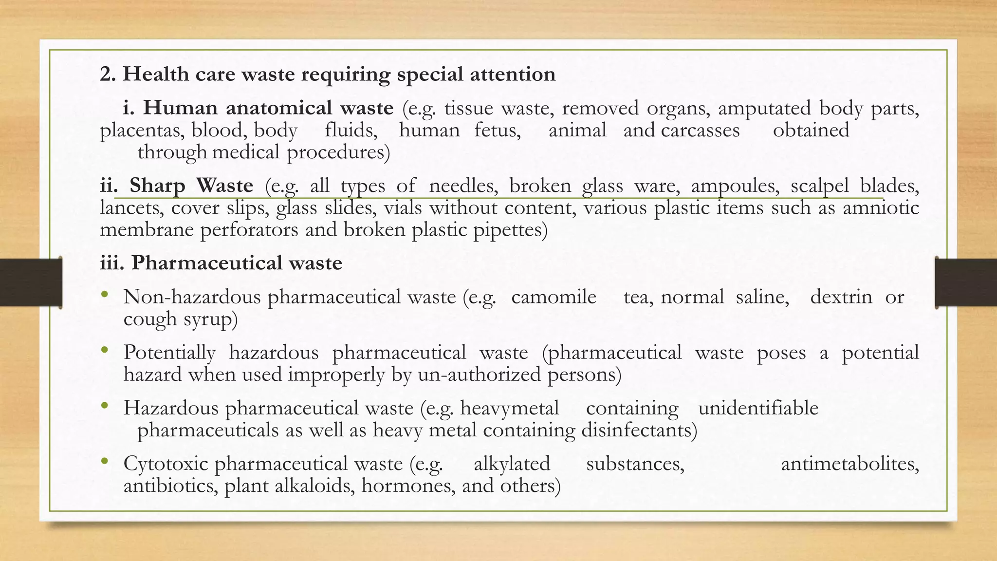 Health care waste management guideline 2014, Nepal | PPTX