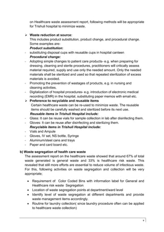 Healthcare Waste Management Plan- 2017 | PDF