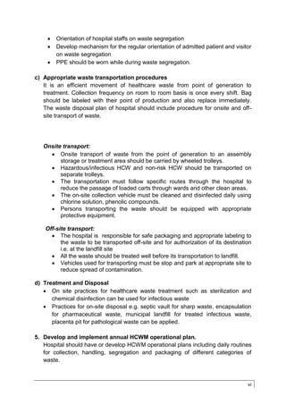 Healthcare Waste Management Plan- 2017 | PDF