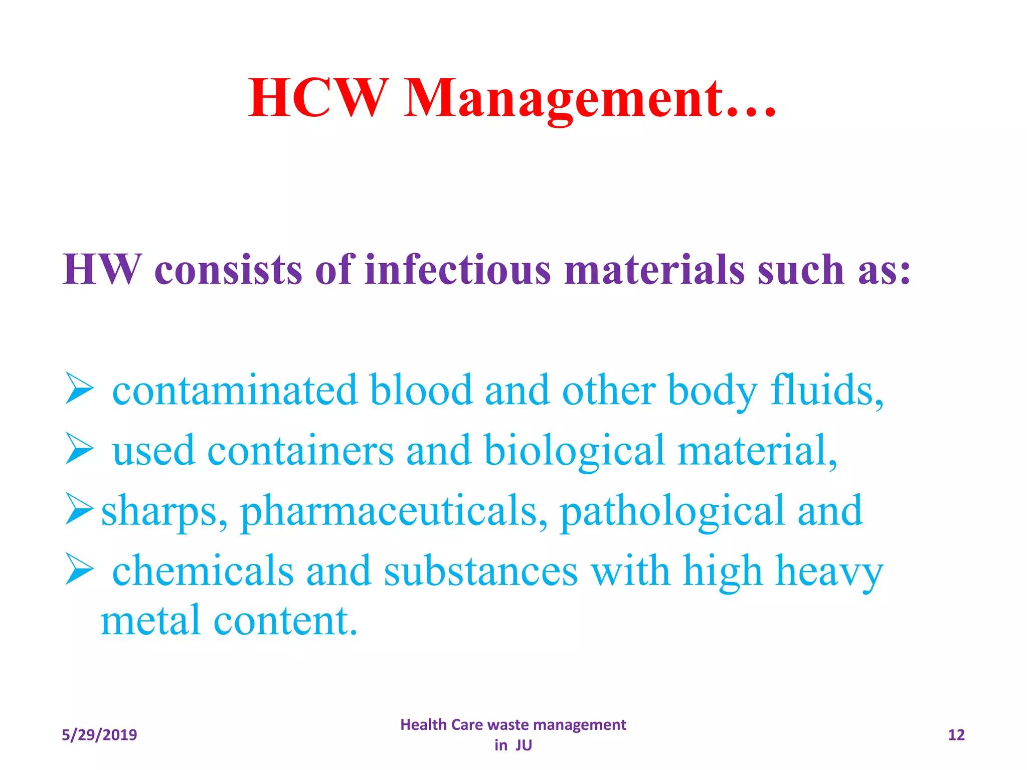 Health care waste management pptx | PPTX