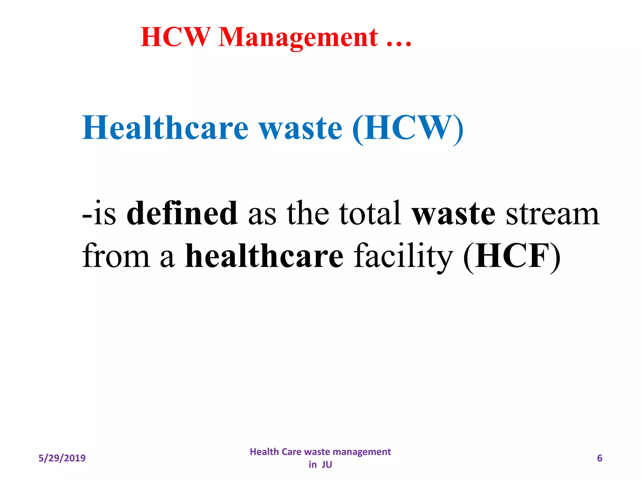 Health care waste management pptx | PPTX