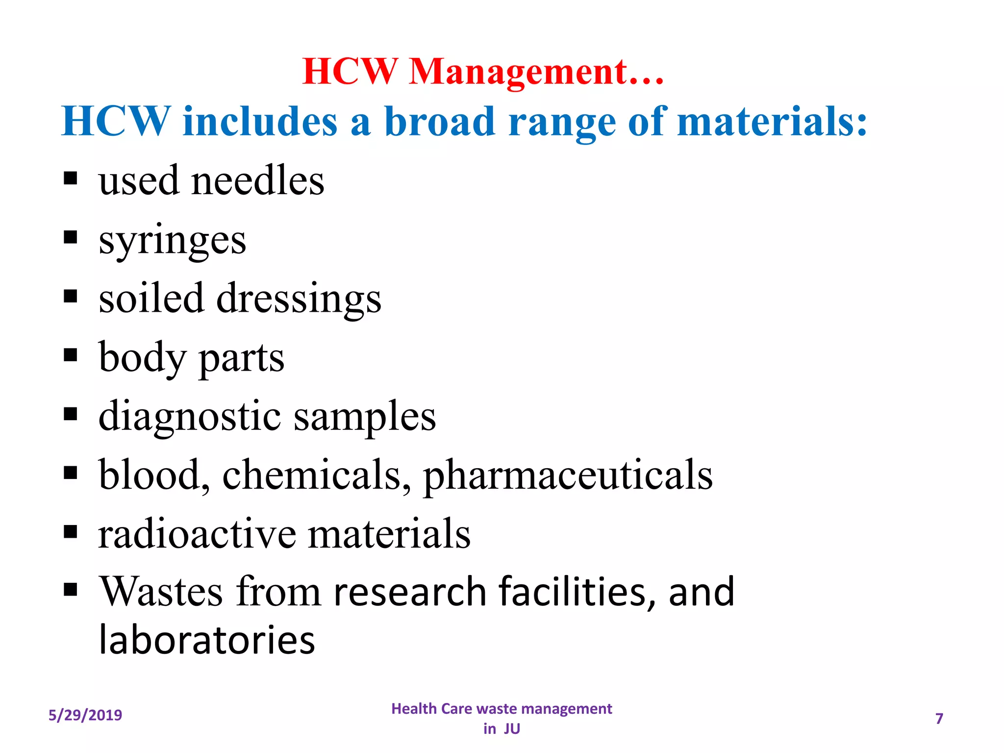 Health care waste management pptx | PPTX