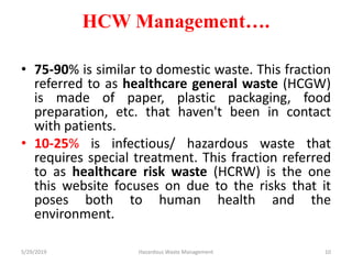 Health care waste management pptx | PPTX