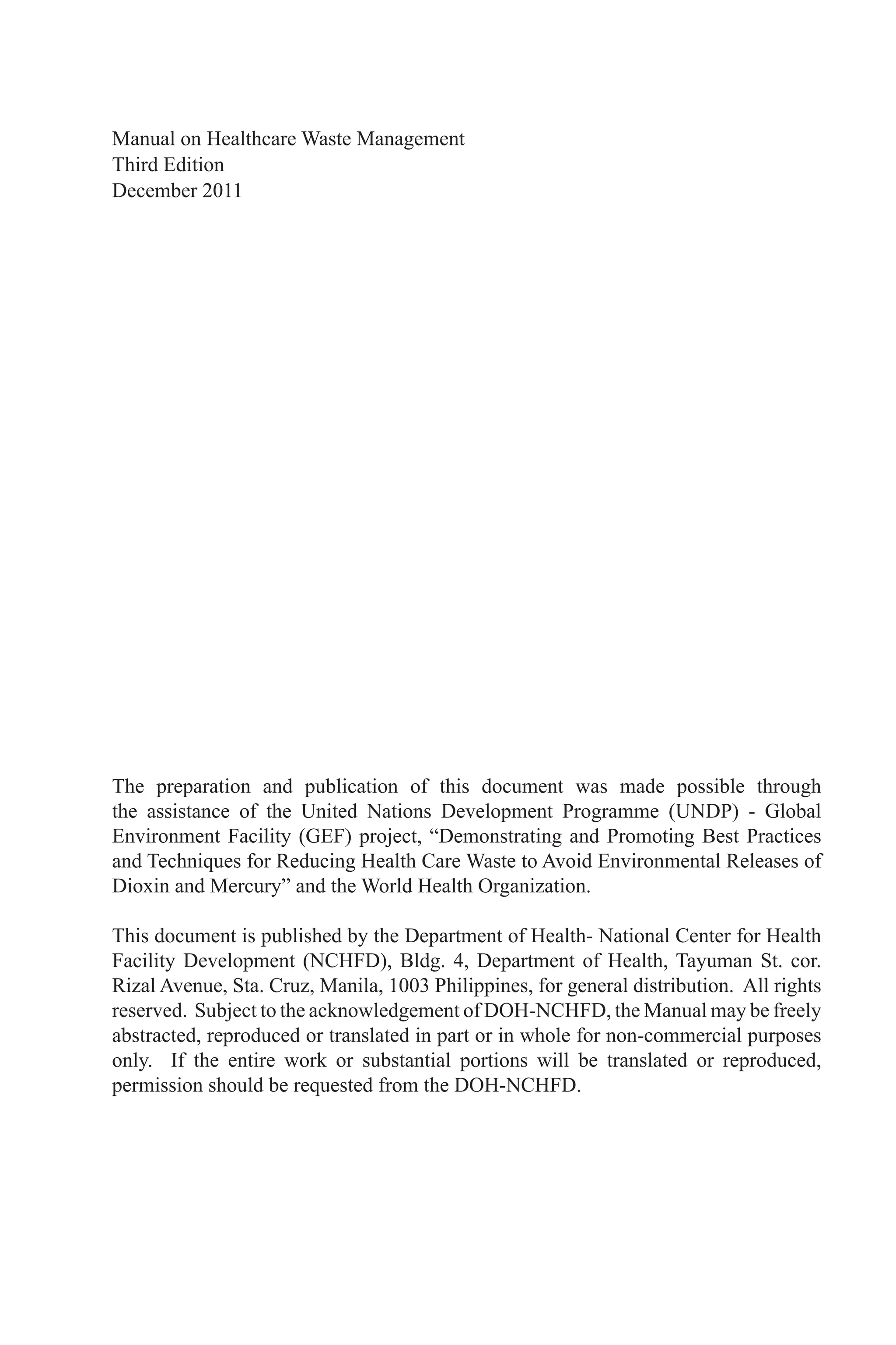 Hospital HEALTHCARE WASTE Management MANUAL.pdf