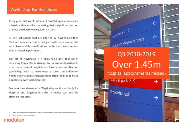 Healthcare wayfinding brochure | PPT