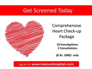 Heart Checkup Package in Hyderabad, India | PPT