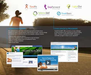 Health check360 corporate brochure | PPT
