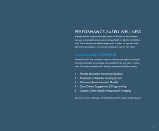 Health check360 corporate brochure | PPT