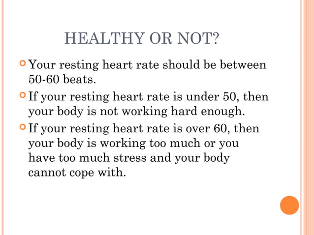 Health check, checking your heart rate | PPT | Heart and Cardiovascular ...