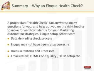Data Health Check | PPT