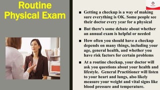 Health checkups and tests to make life better | PPTX