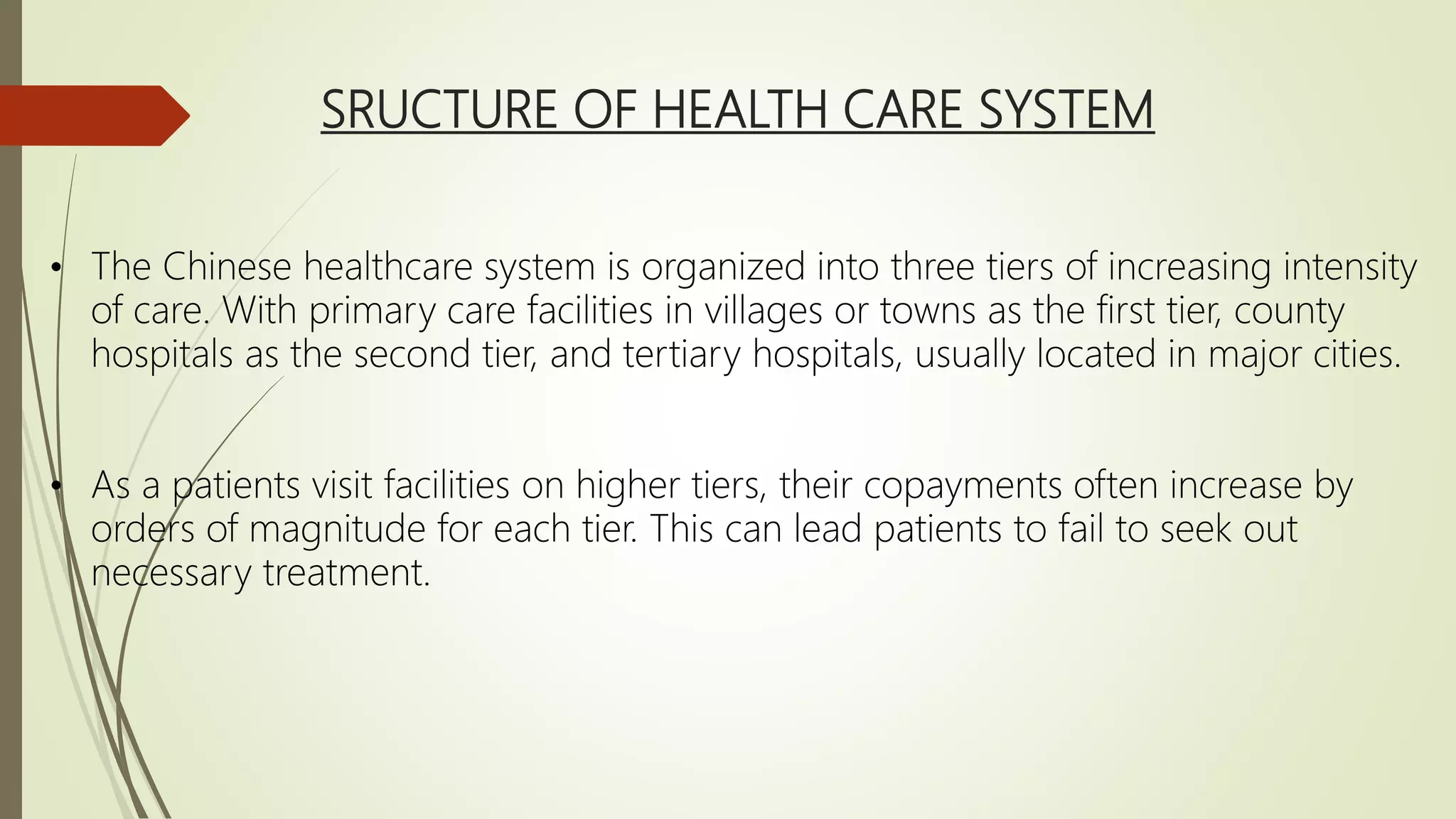 HEALTH CARE SYSTEM IN CHINA | PPTX