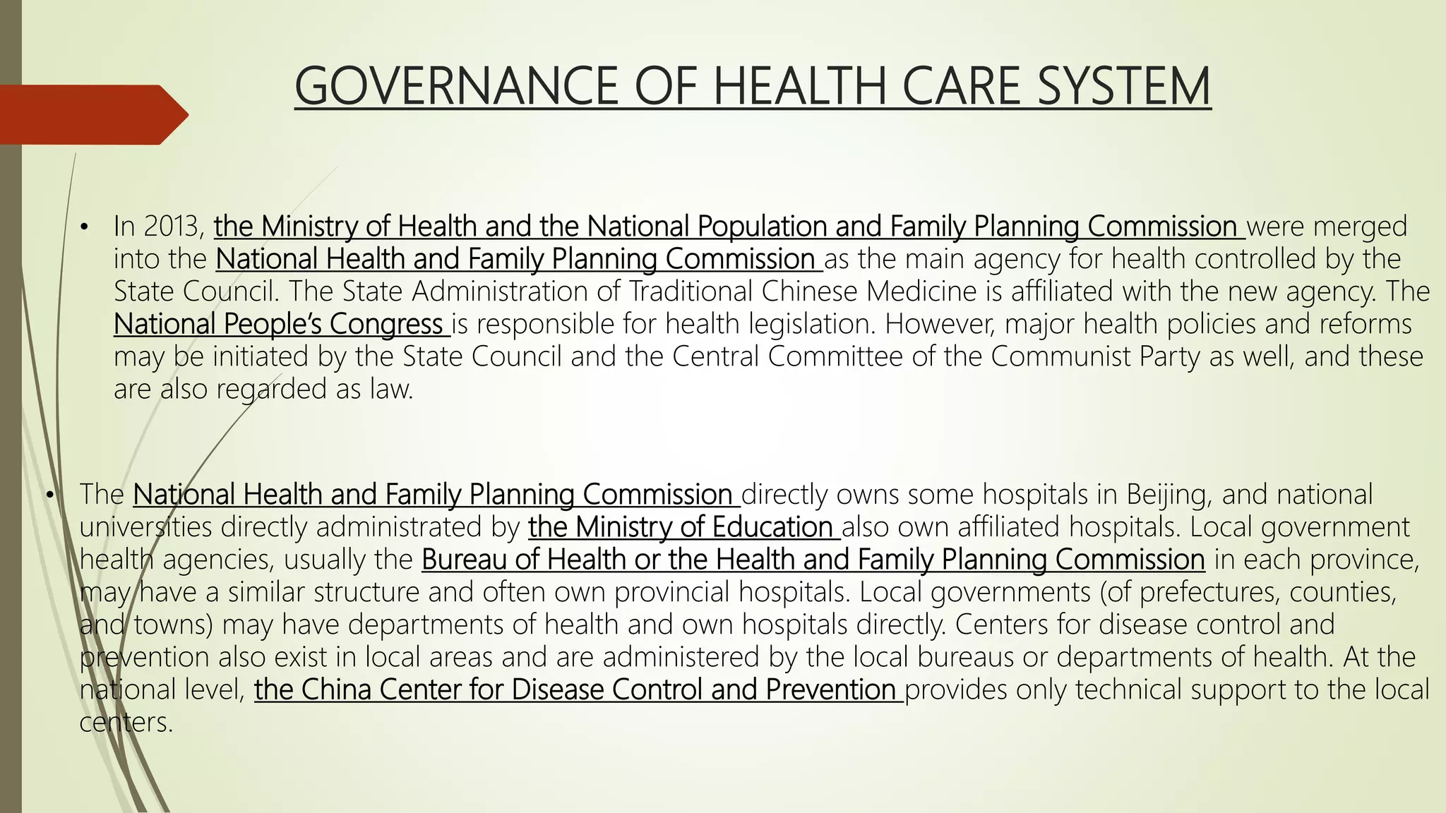 HEALTH CARE SYSTEM IN CHINA | PPTX