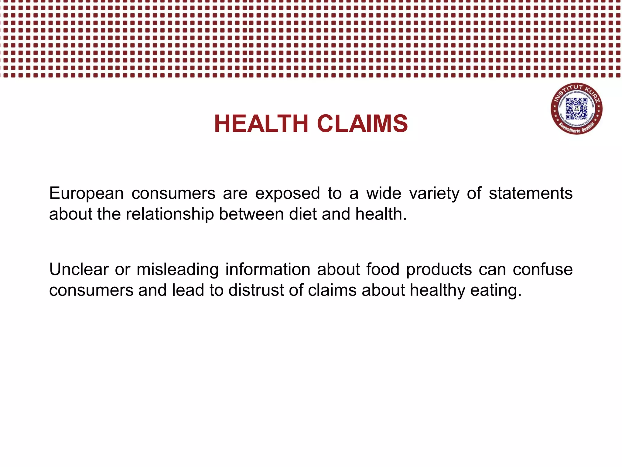 Health Claims | PDF