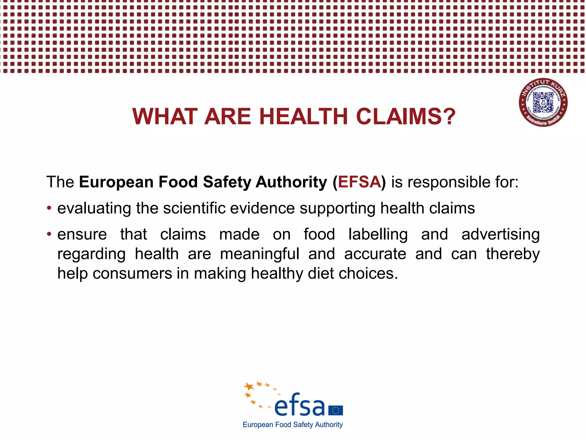 Health Claims | PDF
