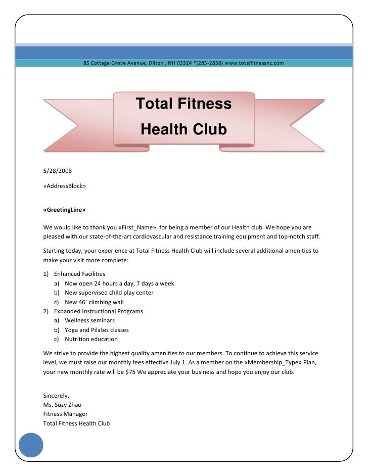 Health Club Names