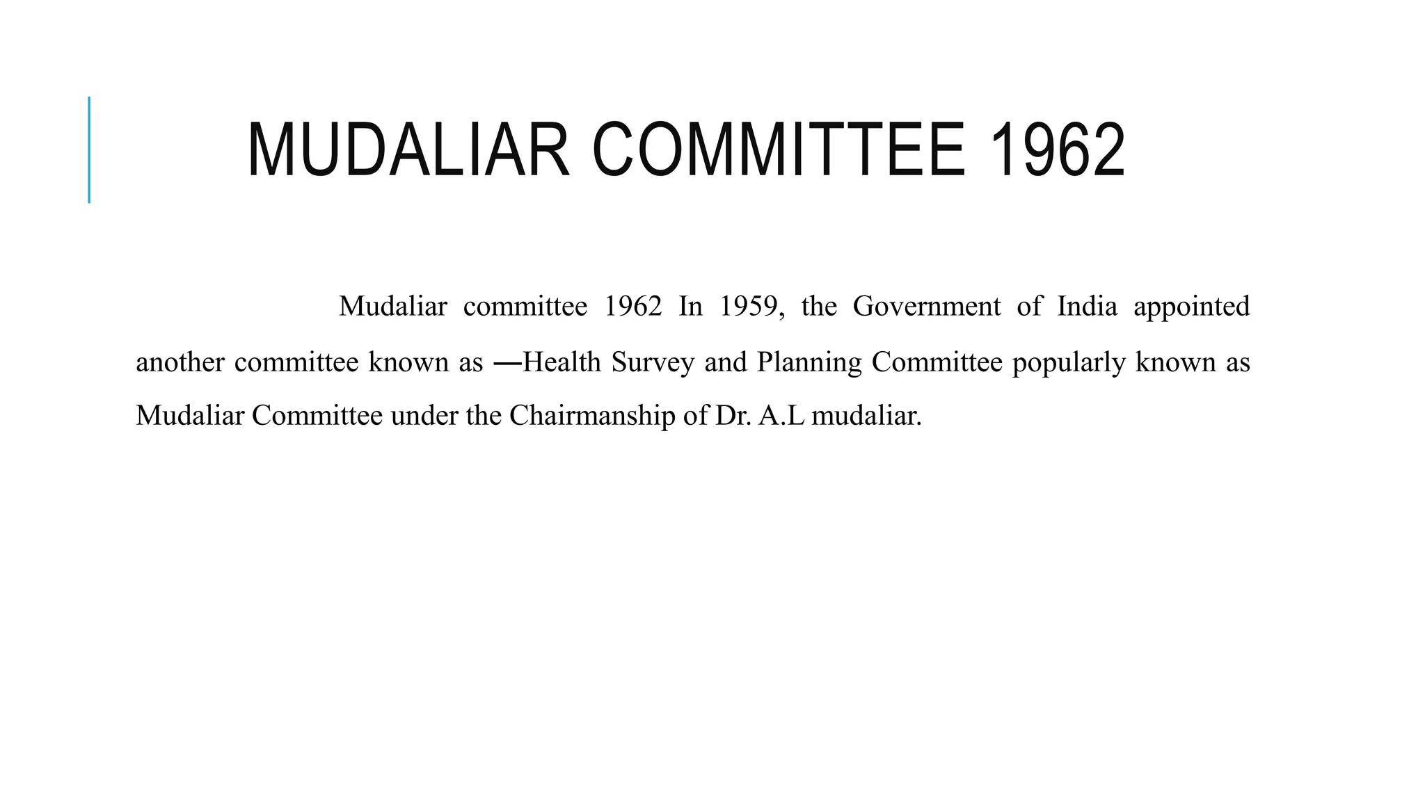 Health commitees and reports | PPTX