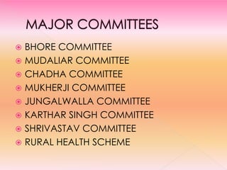Health committees and recommendations | PPTX