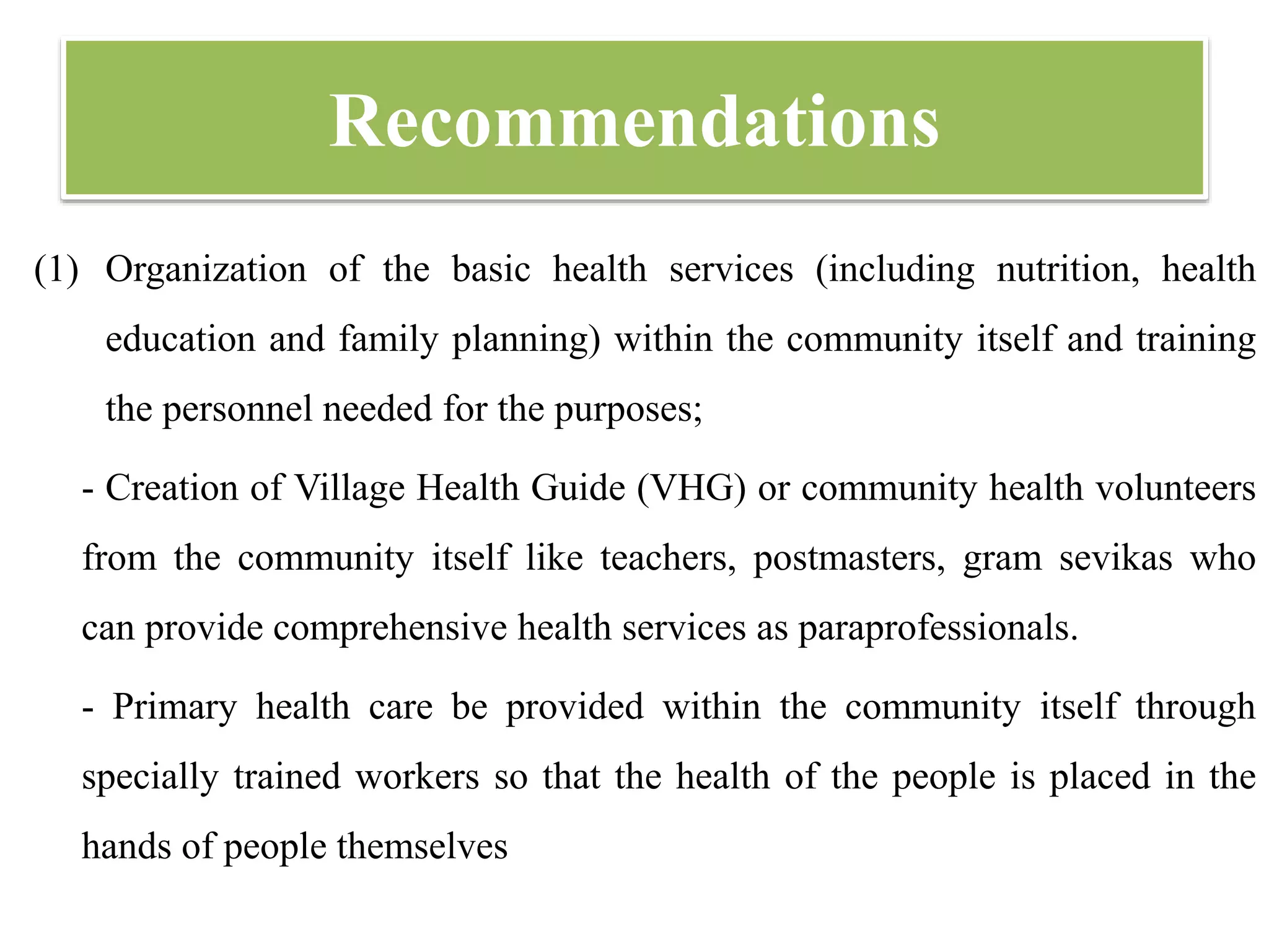 Health committees in community health nursing | PPTX