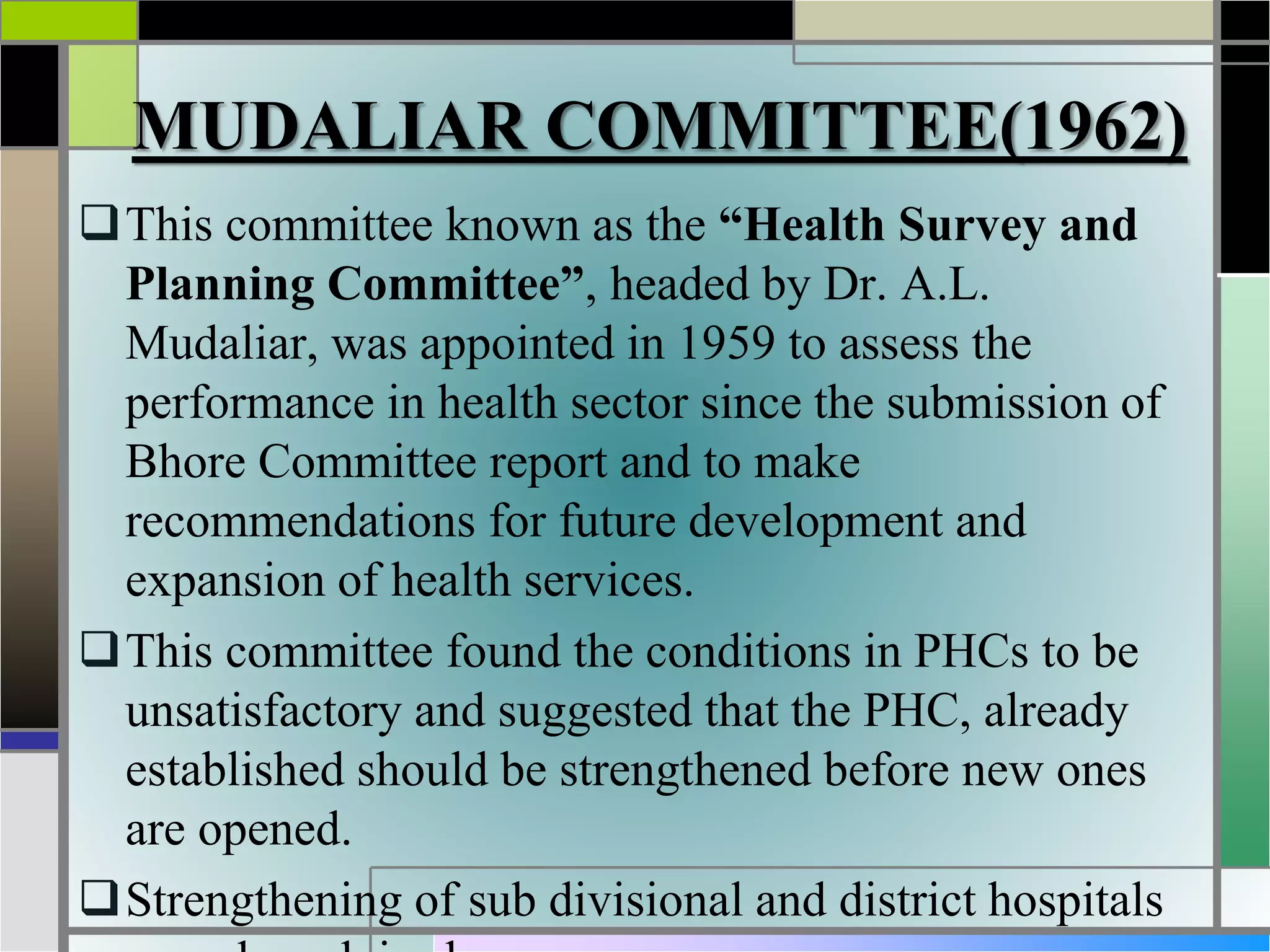 Health committees ppt | PPTX