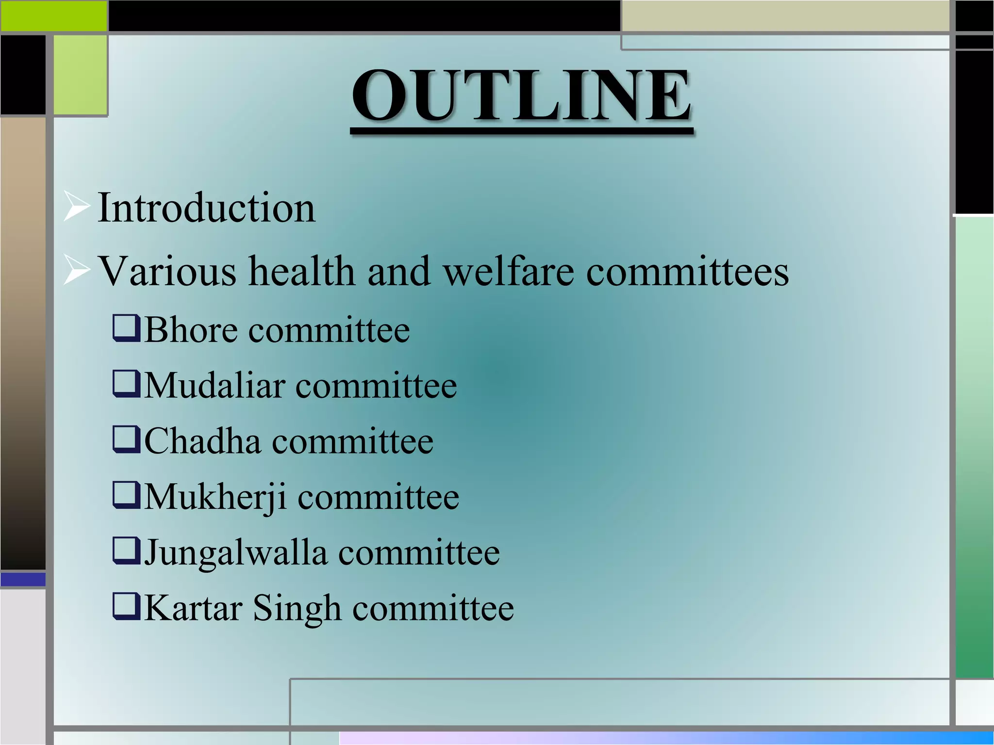 Health committees ppt | PPTX