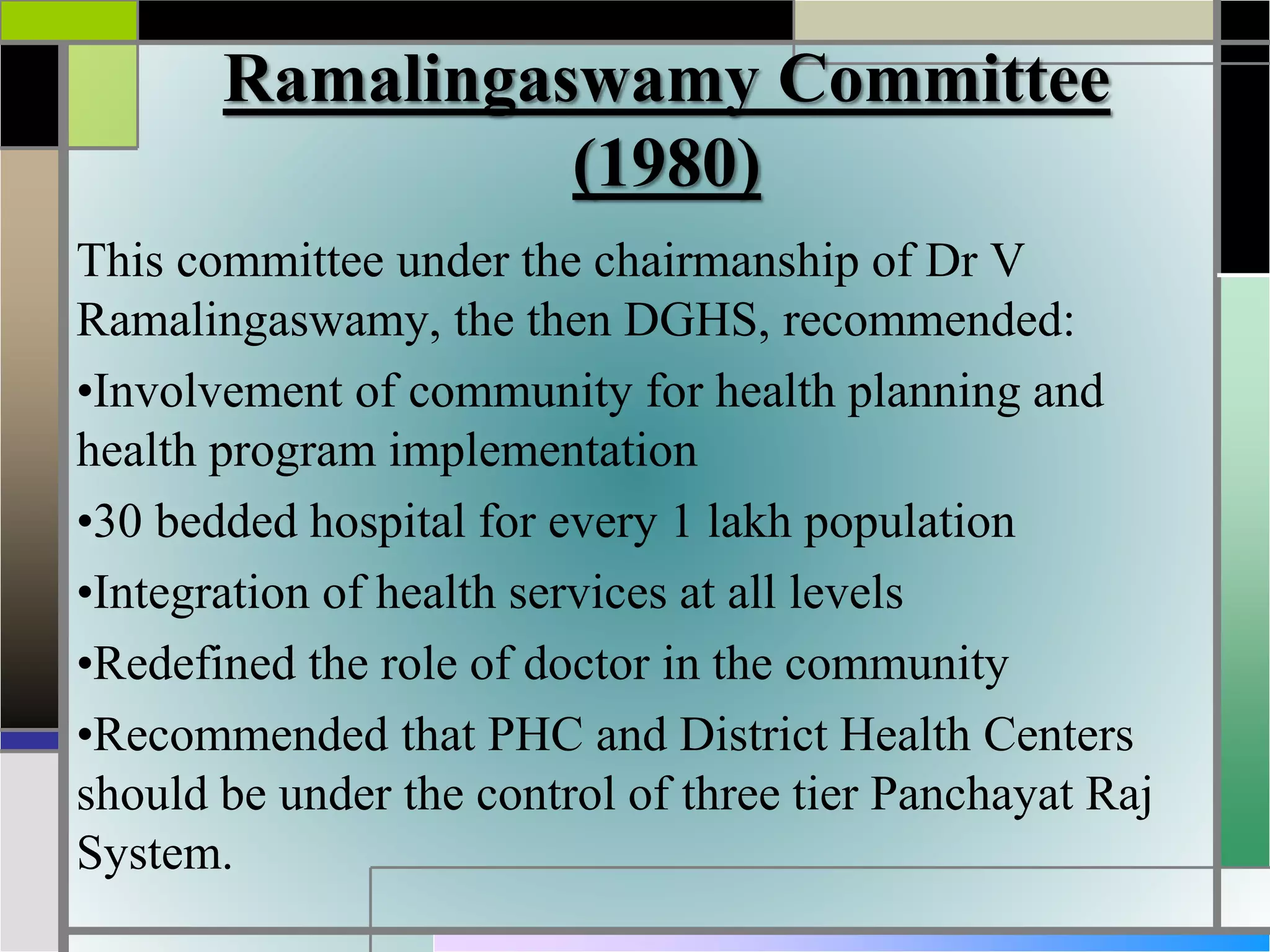 Health committees ppt | PPTX