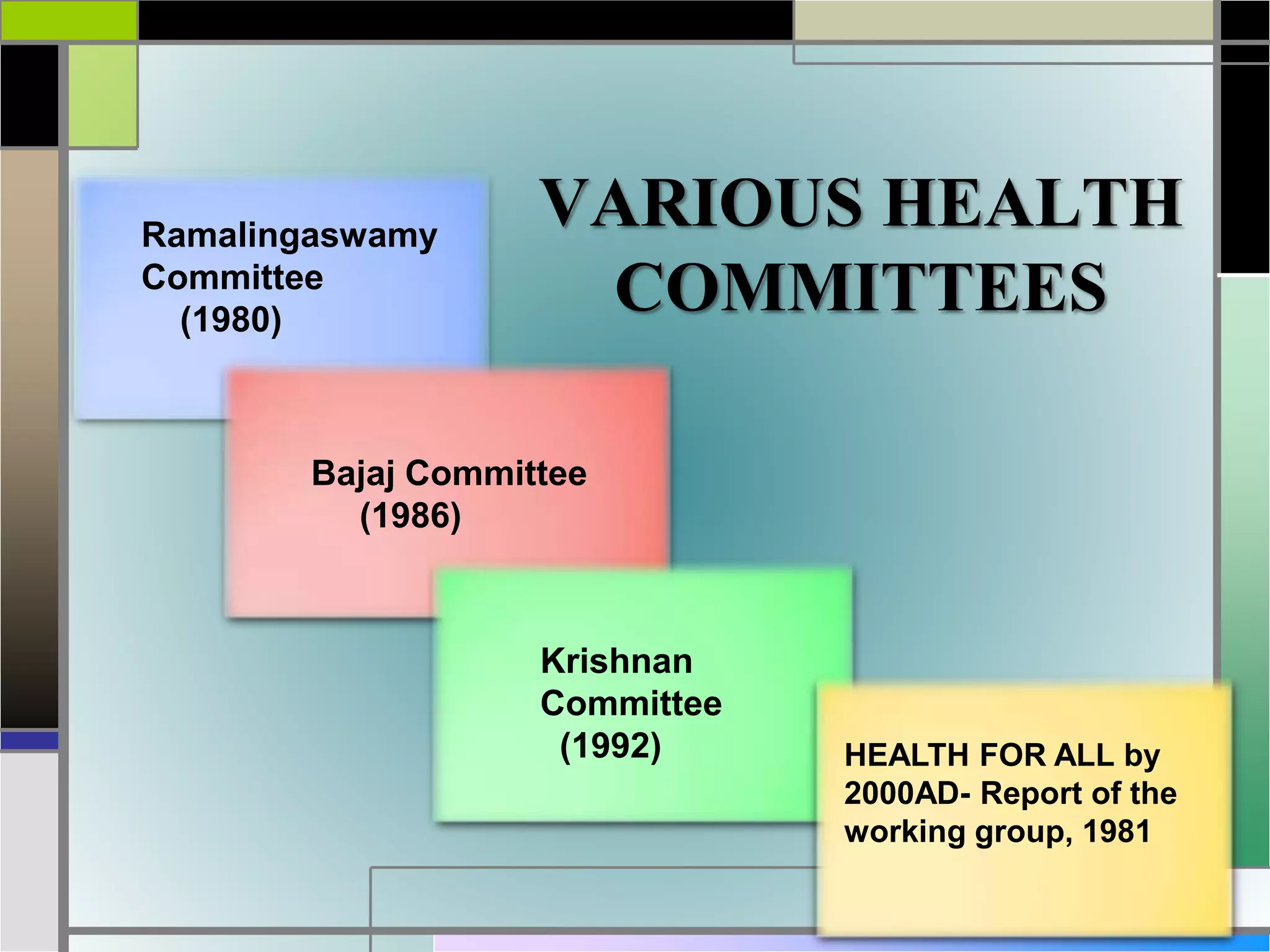 Health committees ppt | PPTX