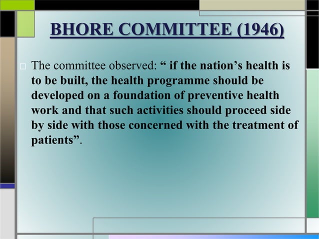 Health committees ppt | PPTX