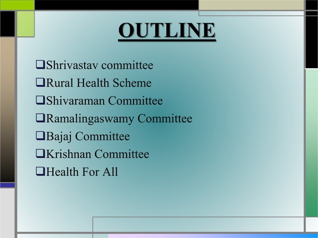 Health committees ppt | PPTX