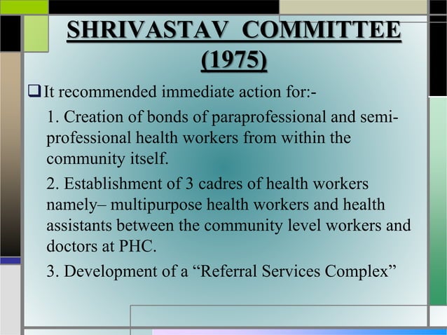 Health committees ppt | PPTX