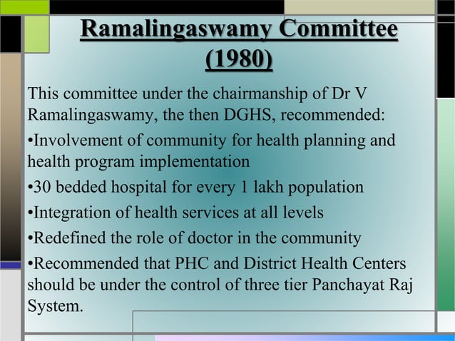 Health committees ppt | PPTX